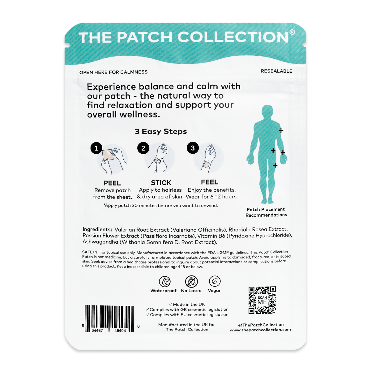 Calm Patch: Natural Stress Relief | The Patch Collection