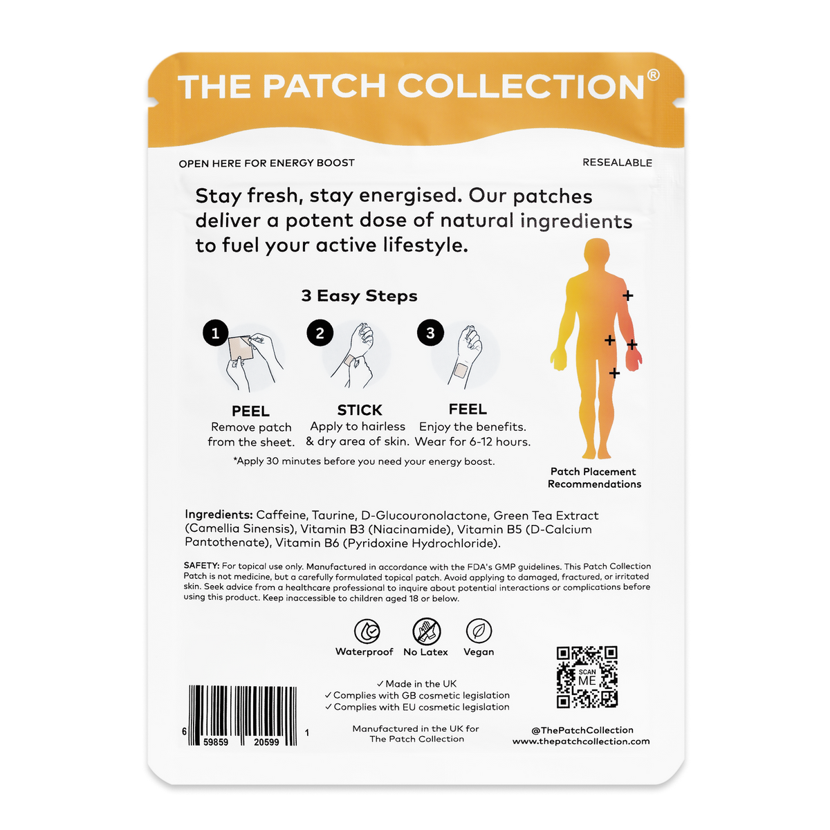 Energy Boost Patch | Enhance Focus & Vitality | The Patch Collection